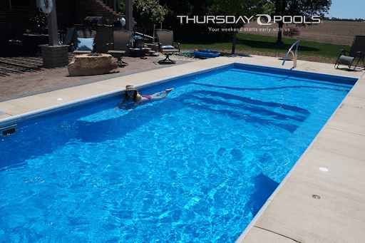 Inground Fiberglass Pool Owners Go Big With Lil Bob LX - Thursday Pools